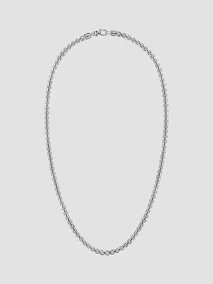 GABRIEL & CO Classic Sterling Box Chain Necklace/5mm - Silver