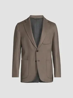 Canali Double Blazer Jacket - Brown