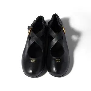 Miu Miu Nappa Leather Ballet Flats