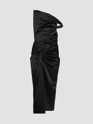 Dries Van Noten Dumas Gathered One-shoulder Midi Dress