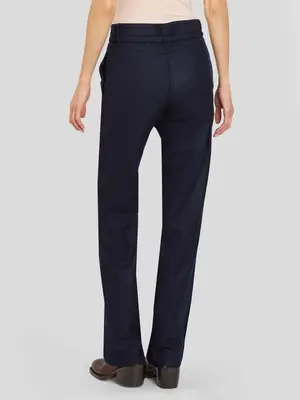 Dries Van Noten Plash Wool Straight-leg Trousers