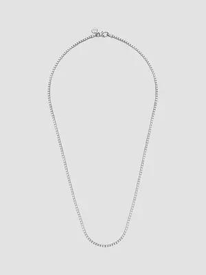 GABRIEL & CO Classic Sterling Box Chain Necklace/2.5mm - Silver