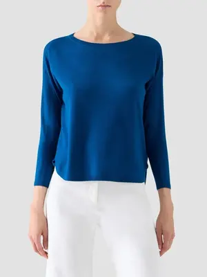 Akris Merino Wool Boatneck Sweater
