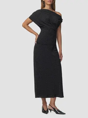 Joe's Jeans Isla Polka-dot Pencil Midi Skirt