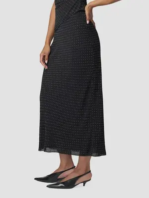 Joe's Jeans Isla Polka-dot Pencil Midi Skirt