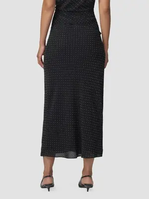 Joe's Jeans Isla Polka-dot Pencil Midi Skirt