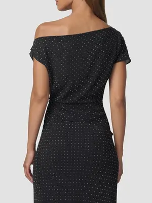 Joe's Jeans The Isla Polka Dot Draped Top