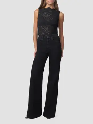 Joe's Jeans Cotton-blend Lace Boatneck Top