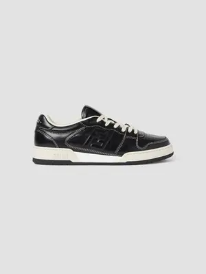 Fendi Match Leather Low-top Sneakers - Nero Merinos