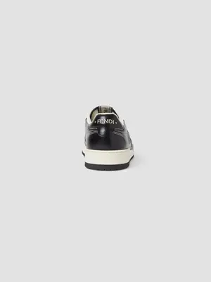 Fendi Match Leather Low-top Sneakers - Nero Merinos