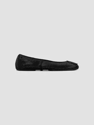 Tory Burch Reva Studded Ballet Flats - Black