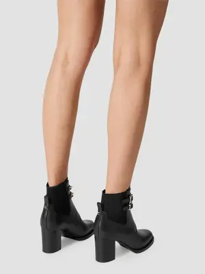 Valentino Garavani Rockstud 70mm Calfskin Ankle Boots