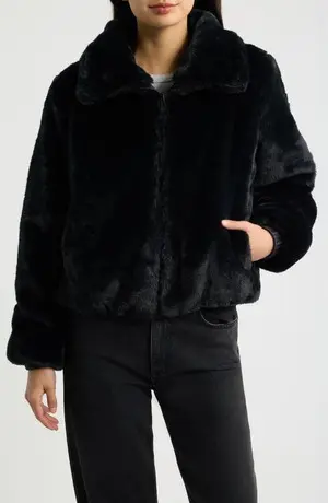 SAVE THE DUCK Jeon Faux Fur Jacket