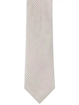BOSS Geometric-pattern Silk Tie