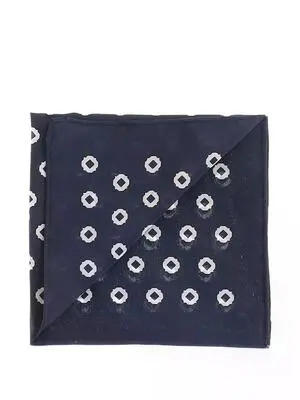 BOSS Silk Pocket Square With Digital Print