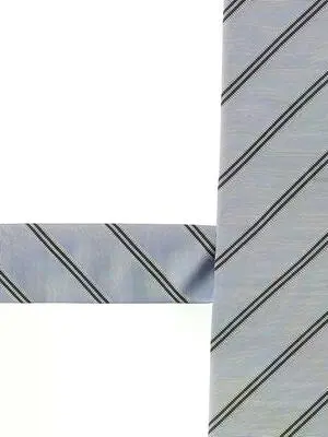BOSS Diagonal-stripe Tie - Grey