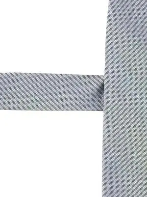 BOSS Silk-blend Tie With Micro-pattern Jacquard - Blue