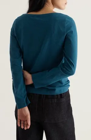 SEASALT CORNWALL Easel Long Sleeve Organic Cotton T-shirt
