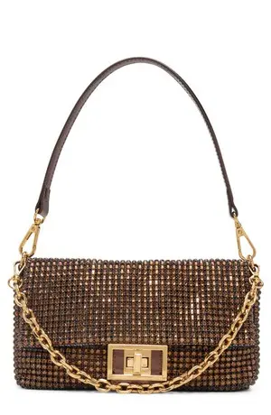 Aldo Caiseyx Crystal Baguette Shoulder Bag - Bronze