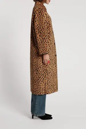 FRANCES VALENTINE Paulette Coat Cheetah