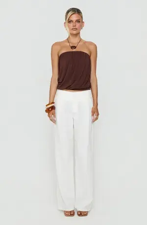 Princess Polly Taleisa Gathered Drape Strapless Top