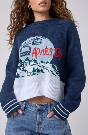 FLORENCE BY MILLS Après Ski Sweater - Navy