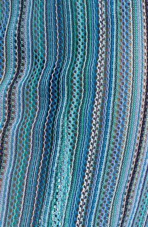 HELLO MOLLY Ocean Bloomette Knit Midi Skirt