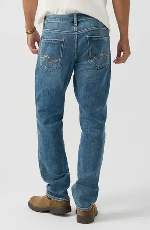 SILVER JEANS CO. Eddie Straight Leg Jeans - Harmonic