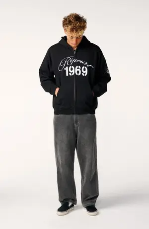 Rip Curl Gabe Logo Full Zip Hoodie - Black