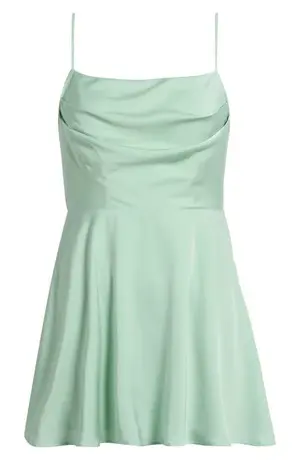 HELLO MOLLY Crowned Moment Satin Minidress