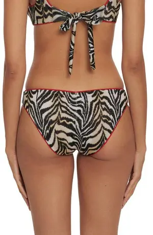 BECCA By Rebecca Virtue Reversible Metallic Moderate Coverage Hipster Swim Bottoms