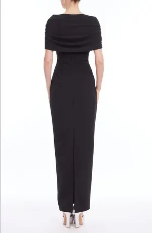 Badgley Mischka Off The Shoulder Gown
