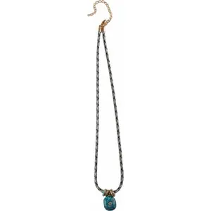 MACRAE & CO. Scout Stone Pendant Necklace - Blue