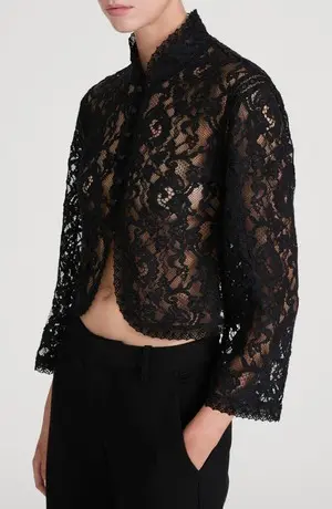 FRAME The Lace Salon Top
