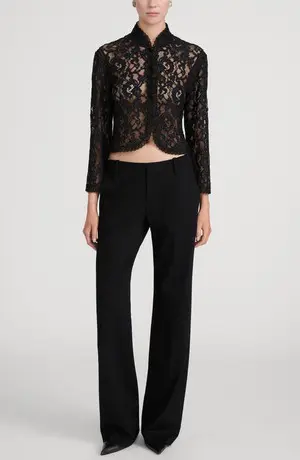 FRAME The Lace Salon Top