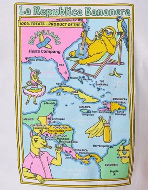 BAJA LLAMA La Republica Bananeragraphic T-shirt