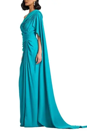 Tadashi Shoji Ember Cape Sleeve Gown