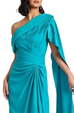 Tadashi Shoji Ember Cape Sleeve Gown