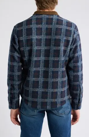 Johnnie-o Wool Blend Plaid Shirt Jacket