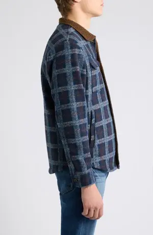 Johnnie-o Wool Blend Plaid Shirt Jacket