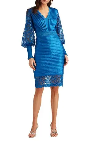 Tadashi Shoji Lovell Bishop Sleeve Dress