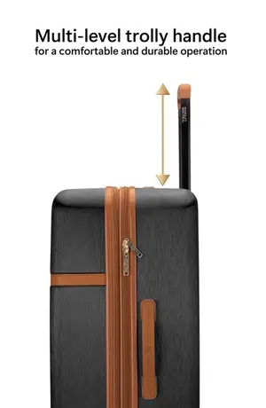Badgley Mischka Grace 3 Piece Expandable Retro Luggage Set - Black