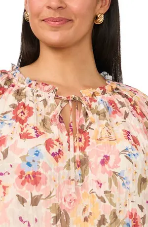 Vince Camuto Ruffled Short Sleeve Blouse