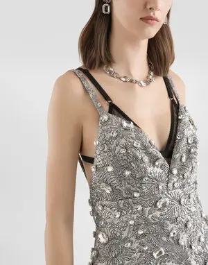 Dolce & Gabbana Sequin Crop Top