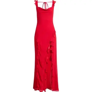 HELLO MOLLY All Night Affair Maxi Dress - Red