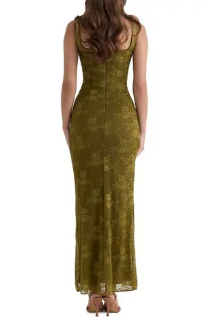 House Of Cb Maia Lace Corset Maxi Dress