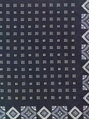 BOSS Geometric-print Pocket Square - Blue