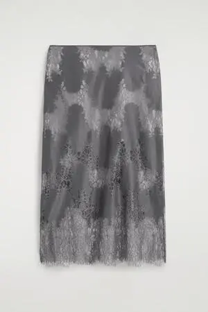 Cos Lace-overlay Midi Skirt