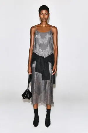 Cos Lace-overlay Midi Skirt