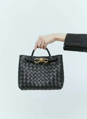 Bottega Veneta Small Andiamo Handbag - Black